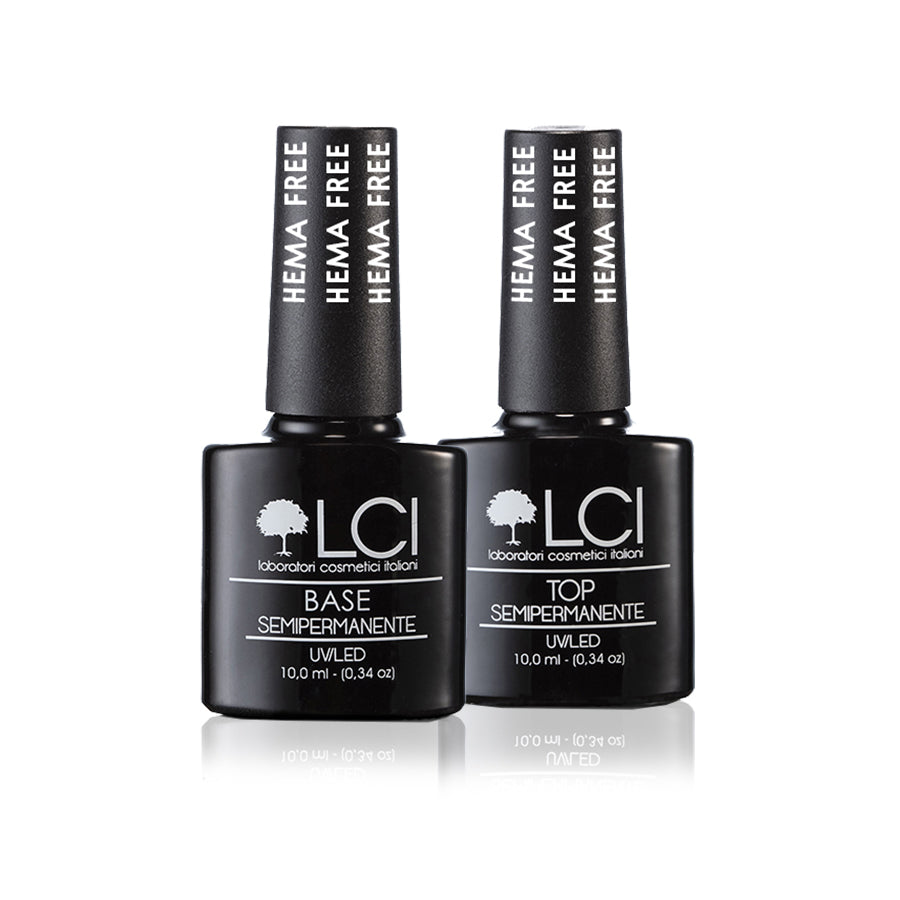 Combo Pack Hema Free LCI - Base Coat 10 ml + Top Coat 10 ml – LCI Cosmetics