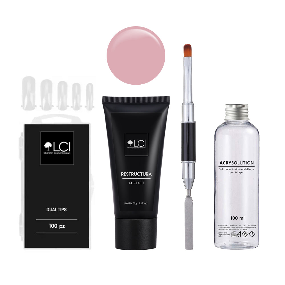 KIT ACRYGEL 60 ml - Natural Pink LCI – LCI Cosmetics